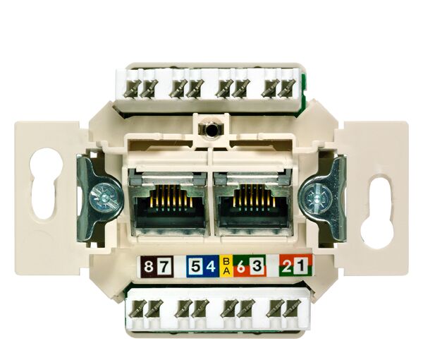 5TG2027-2 DELTA connection socket Universal connection unit 2x 8-pole ...